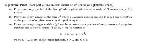 SOLVED Formal Proof Each Part Of This Problem Should Be Written Up As Formal Proof Prove