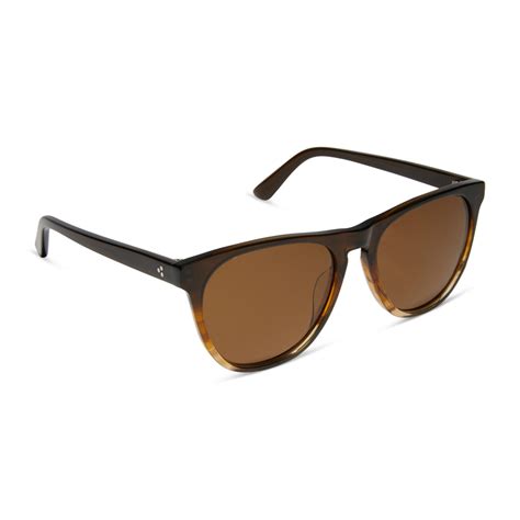 Darren Square Sunglasses Whiskey Fade And Brown Diff Eyewear