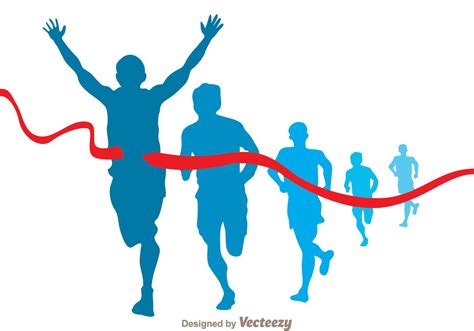 Marathon Runner Vector 96107 Vector Art At Vecteezy
