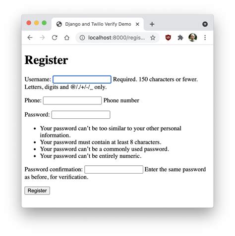 How To Verify Phone Numbers In A Django Application With Twilio Verify Twilio