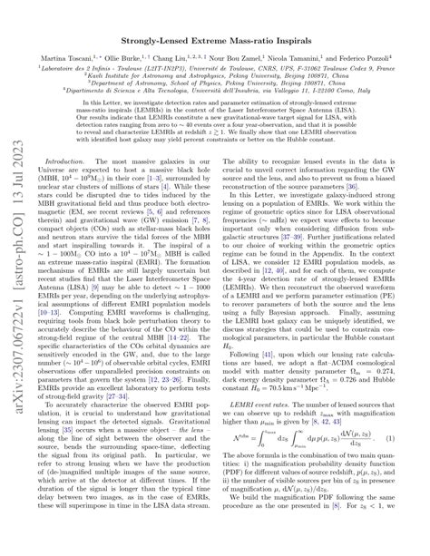 Pdf Strongly Lensed Extreme Mass Ratio Inspirals