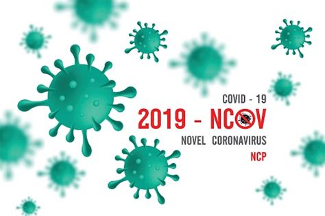 소설 코로나바이러스 바이러스 코비드 19ncp 코로나바이러스 Ncov는 단일 좌초 Rna 바이러스이다 현실적인 3d 녹색 바이러스 세포와 배경 웹 사이트에 대한 수평 배너