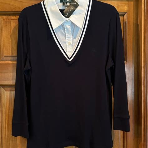 Lauren Ralph Lauren Sweaters Lauren Ralph Lauren Navy Vneck Sweater