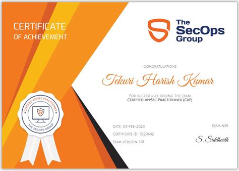 Tekuri Harish Kumar On Linkedin Certifiedappsecpractitioner Communitypowered Secops