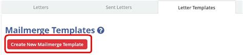 Creating A Mailmerge Template Letters And Labels Intouch