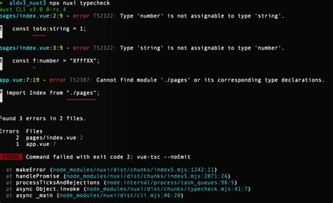 Nuxtjs Nuxtjs3 Typescript Typecheck Not Working Stack Overflow