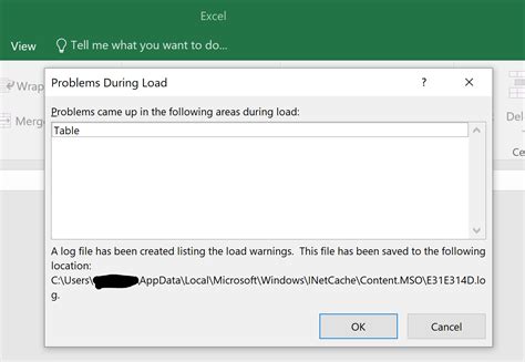 Problems During Load