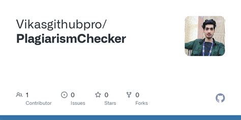 GitHub Vikasgithubpro PlagiarismChecker