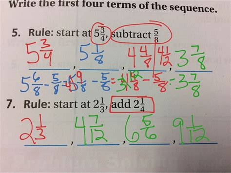 Showme 6 8 Patterns With Fractions