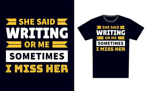 Writing T Shirt Design Template Vector 23807293 Vector Art At Vecteezy