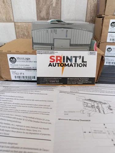 Micrologix Series Allen Bradley 1762 If4 Module At Rs 22000 In Anand