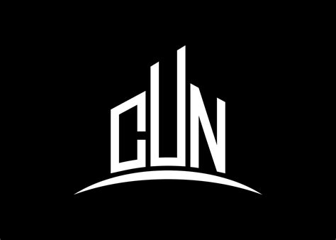 Premium Vector | Letter cun building vector monogram logo design ...