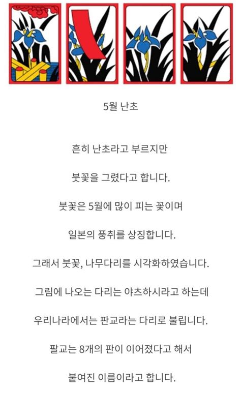 화투 그림에 담긴 의미 미스터리 역사 추꾸