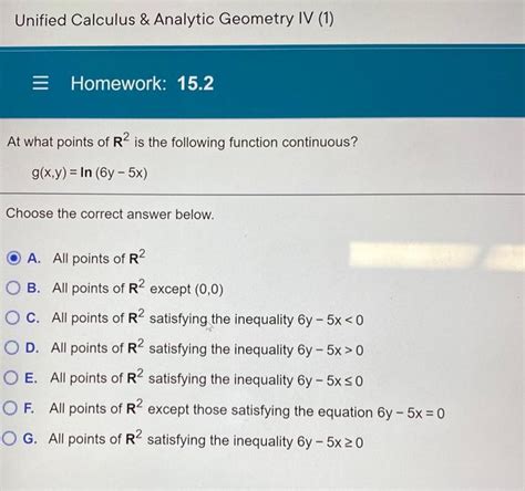 Solved Unified Calculus And Analytic Geometry Iv 1