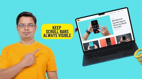 How To Make Scroll Bars Always Visible In MacOS 13 Ventura On Mac YouTube