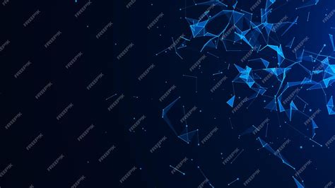 Premium Photo Abstract Digital Background Plexus Effect Network