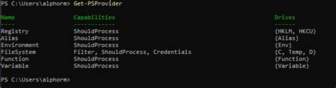 Comprendre Les Providers Powershell Registry Filesystem Env