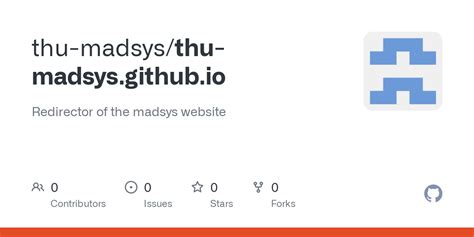 Github Thu Madsysthu Redirector Of The Madsys Website