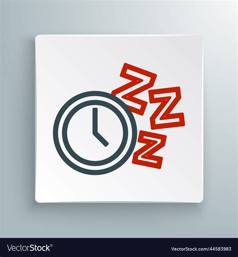 Line Alarm Clock Icon Isolated On White Background