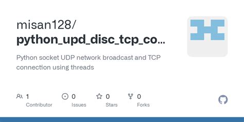 Github Misan128pythonupddisctcpconn Python Socket Udp Network