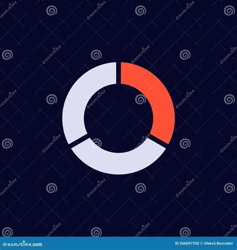 Circular Progress Bar With Segments Indicating Completion Level Vector