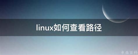 linux如何查看路径 业百科