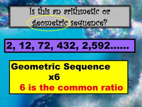 PPT Arithmetic And Geometric Sequences PowerPoint Presentation Free Download ID