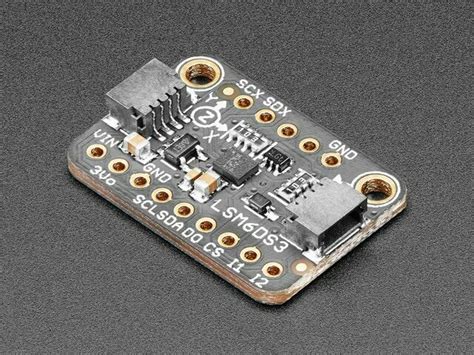 Python And Circuitpython Adafruit Lsm6ds3tr C 6 Dof Accel Gyro Imu