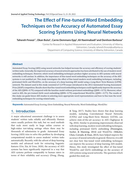 Pdf The Effect Of Fine Tuned Word Embedding Techniques On The