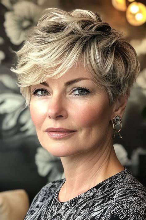 30 Trendy Low Maintenance Choppy Pixie Haircuts For Women Over 50