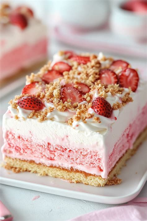 Strawberry Crunch Ice Cream Cake Recipe Easy And Delicious