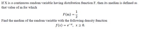 Solved If X Is A Continuous Random Variable Having