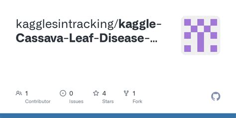 Github Kagglesintracking Kaggle Cassava Leaf Disease Classification