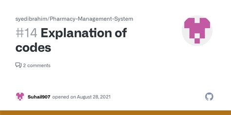 Explanation Of Codes Issue Syedibrahim Pharmacy Management System GitHub