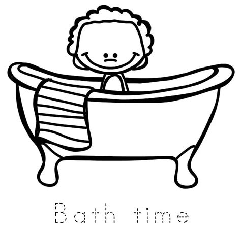 Daily Routine Coloring Page
