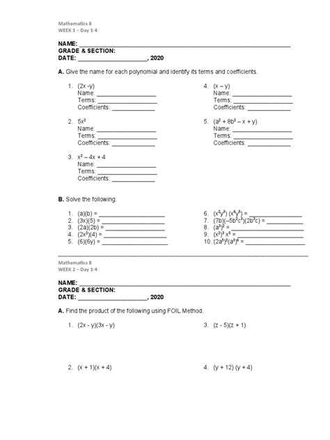 Workbook Mathematics 8 Pdf Cartesian Coordinate System Mathematical Objects