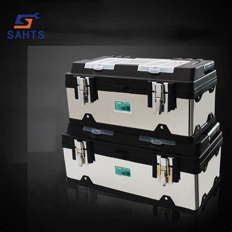 스테인레스 스틸 도구 상자 산업용 등급 다기능 도구 보관 상자 금속 휴대용 정리 상자 Aliexpress