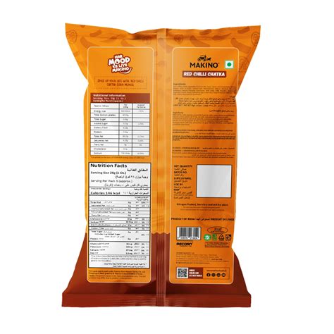 Makino Corn Munch Red Chilli Chatkaeach 150 Gmpack Of 7 Makino