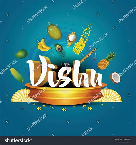 kerala festival happy vishu greetings abstract stock vector royalty free 2281614275 shutterstock