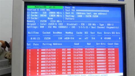 Memtest86 Found Errors Youtube