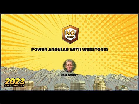 ng conf talk power angular with webstorm workshop from ng conf class