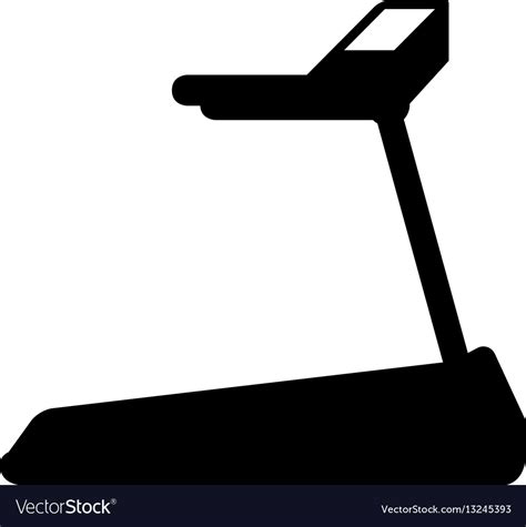 Gym Treadmill Machine Icon Royalty Free Vector Image