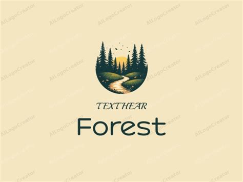 빈티지 숲 로고 글자 통합 생성기 Ailogocreator