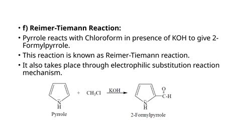 Pyrrole Intro Structure Reactivity Reactions Pptx