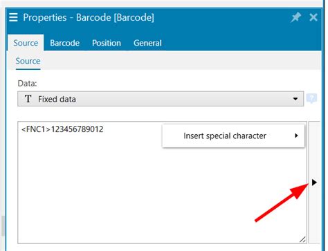 Using Zebradesigner Professional How To Insert Fnc1 At Properties