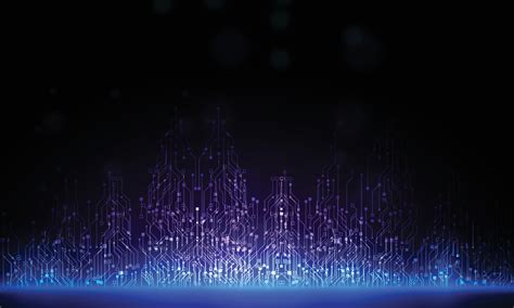 Circuit Board Texture Background Design Waves Flow Quantum Explosion Technology Quantum