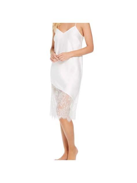 Inc Intimates White Chemise Nightgown S