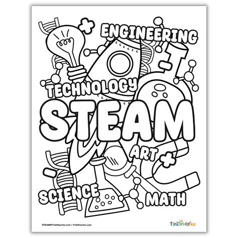 Stem Coloring Pages Free Printable