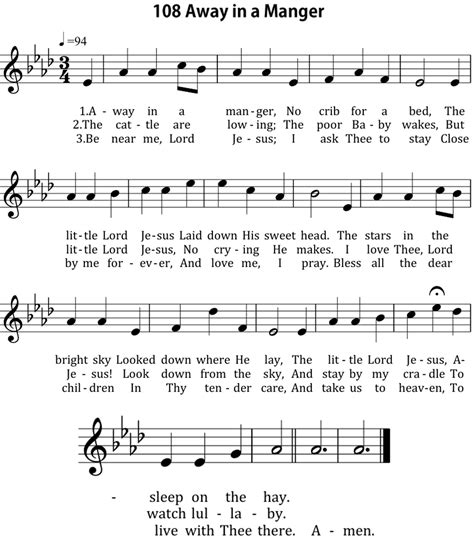영어 찬송가 And 악보 108