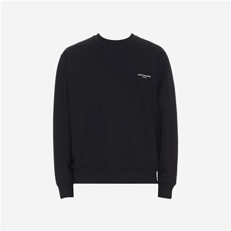 우영미 스퀘어 라벨 스웨트셔츠 블랙 22fw Wooyoungmi Kream